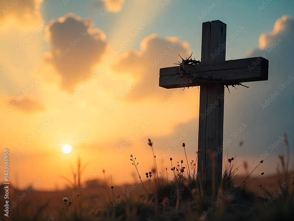 Religious Good Friday / an emotional crucifixion easter cocept ...