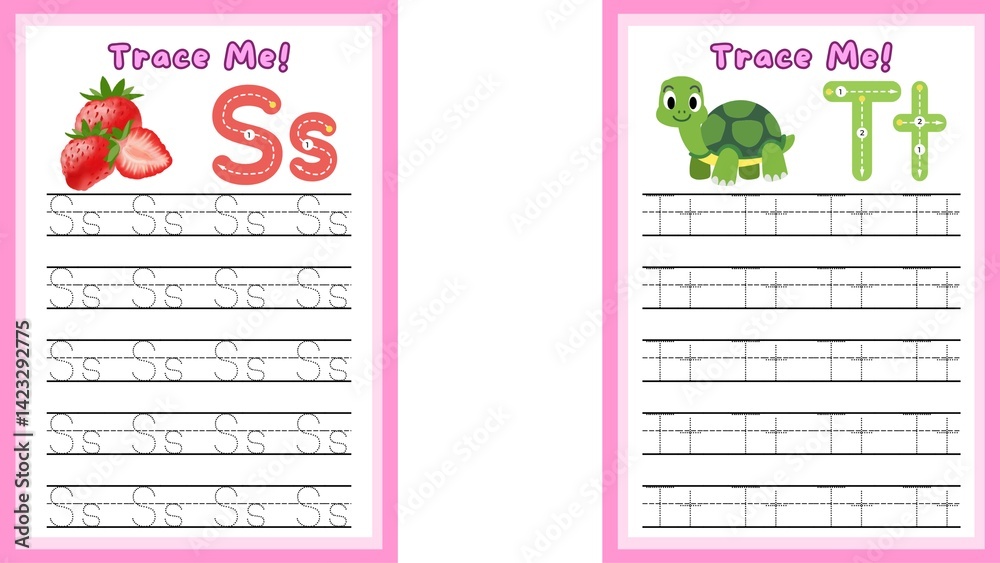 Ilustración de Stock Fun and educational alphabet worksheet for ...