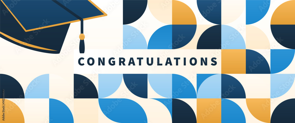 Congratulations graduates vector illustration. Congrats class of 2025 ...