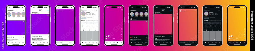 Instagram new grid size template update 2025 – Instagram social network ...