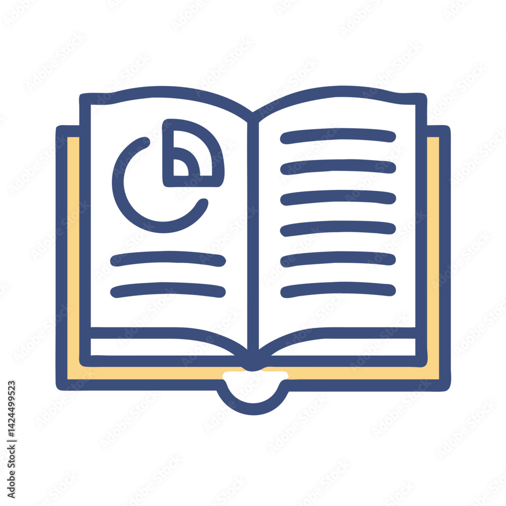 Open Book Icon Representing Ethical Guidelines and Principles of ...