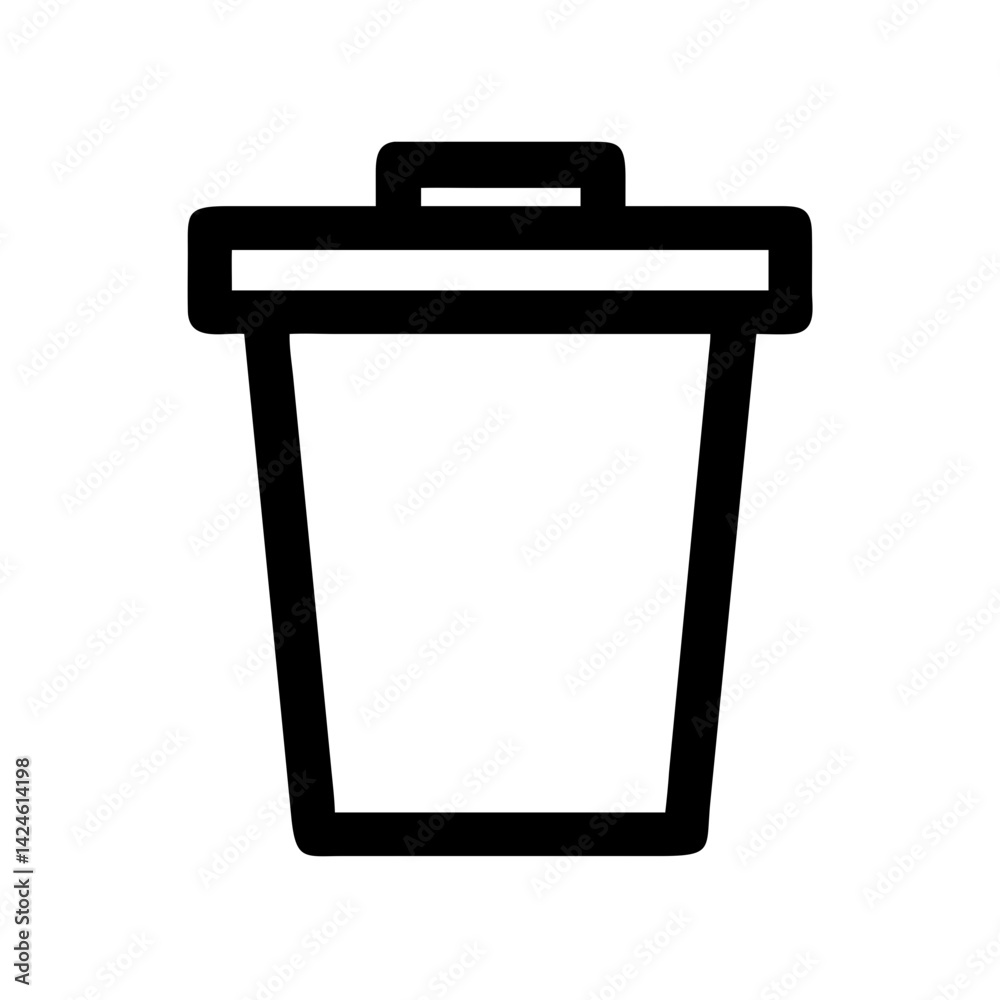 Find trash can icon vector image for delete remove recycle bin and ...