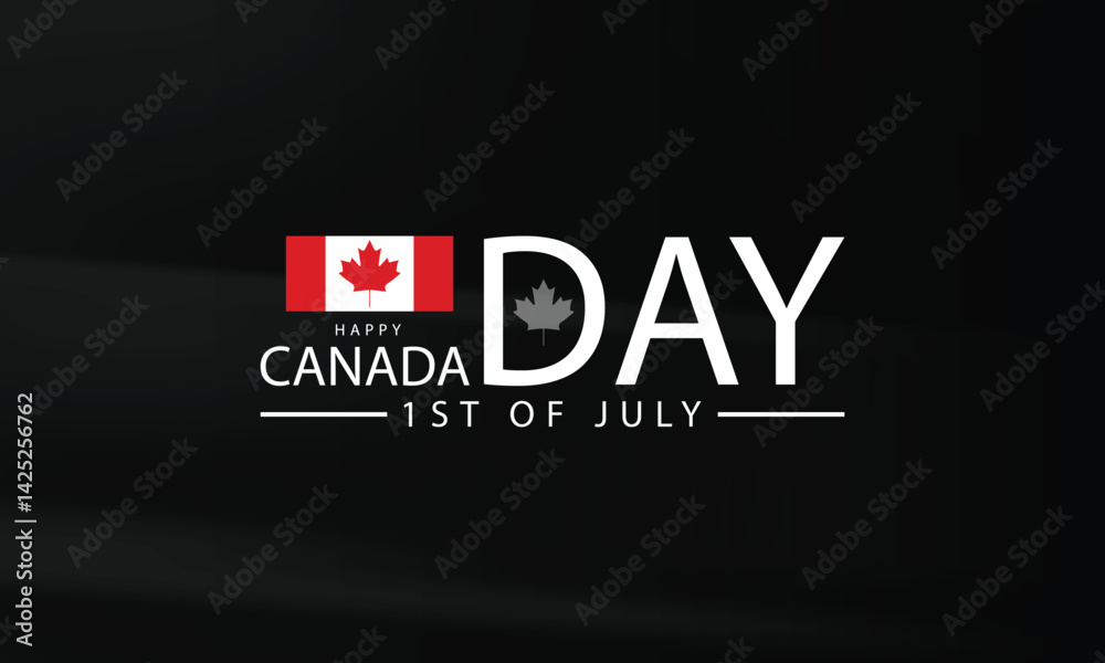 Canada Day Festivities July 1st is a Date to Remember Stock Vector ...
