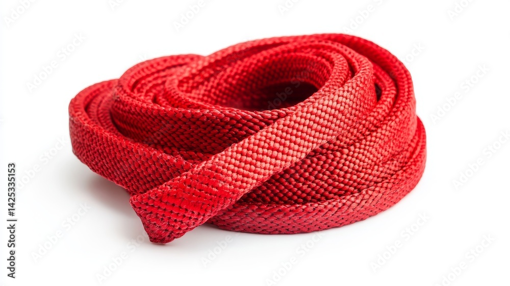 Stock-Illustration „Industrial grade nylon lifting sling coiled neatly ...