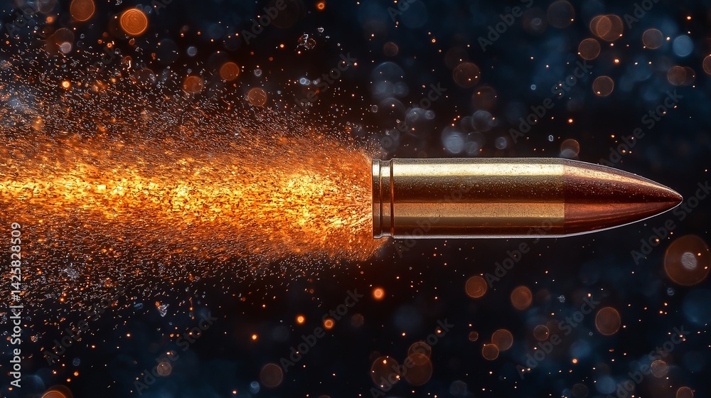Detailed diagram of a hollow point bullet expanding upon contact ...
