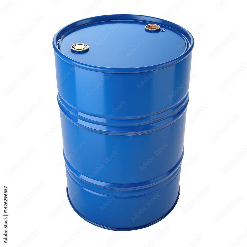 Blue plastic barrel png industrial drum png storage container png white ...