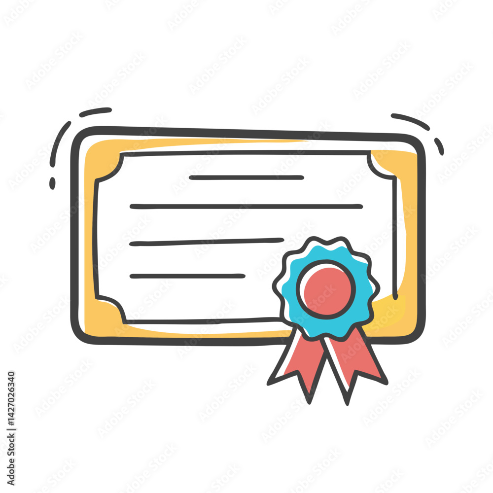 Stock-Vektorgrafik „certificate of appreciation icon, certificate of ...