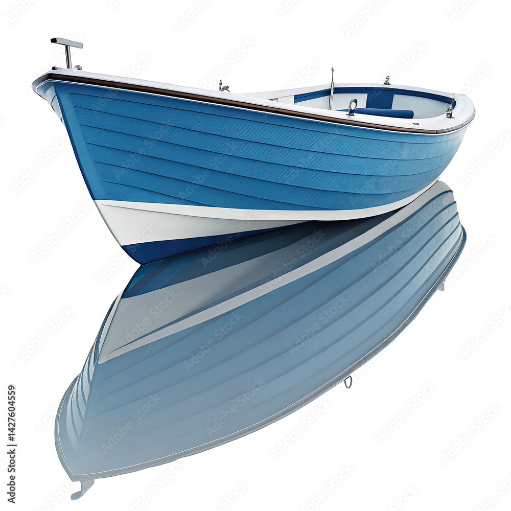 Sleek blue and white boat png speedboat png blue boat png white boat ...