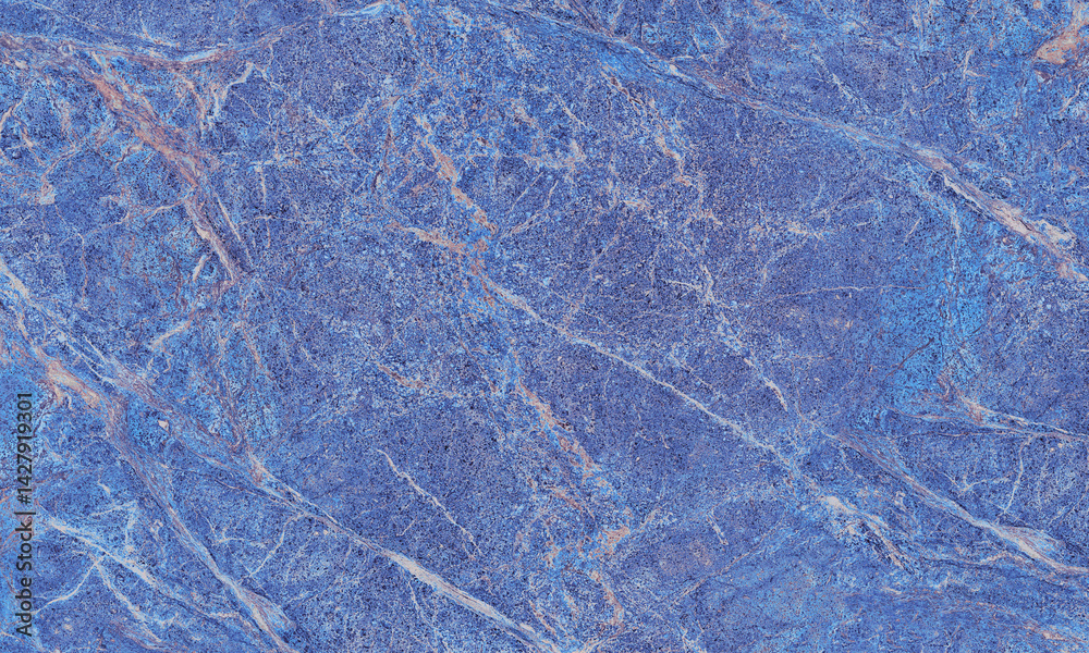 Real natural marble texture in a tealish blue color. Detailed close-up ...