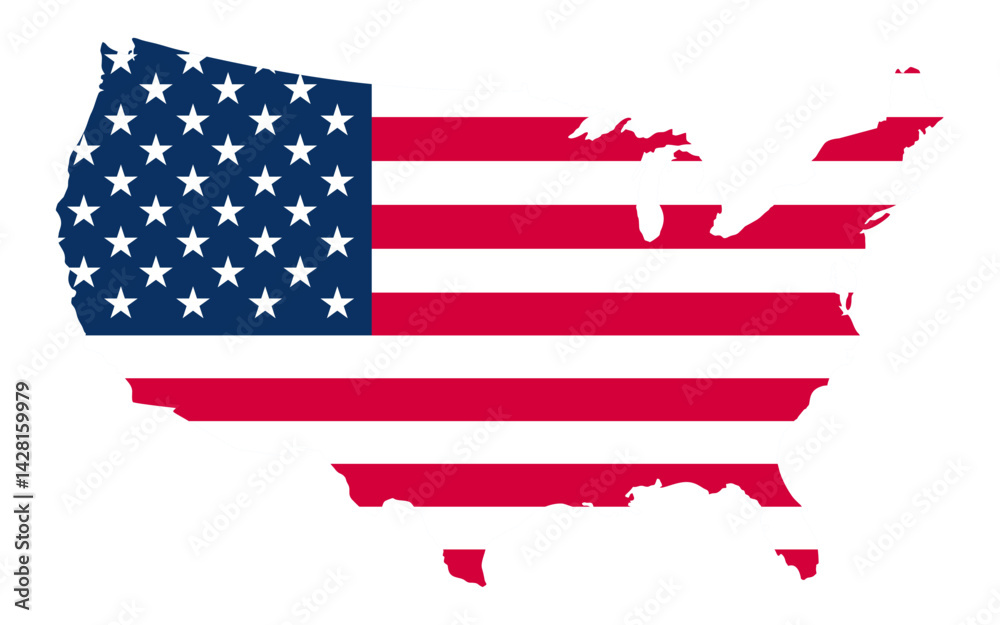 united states map with transparent background Stock Vector | Adobe Stock