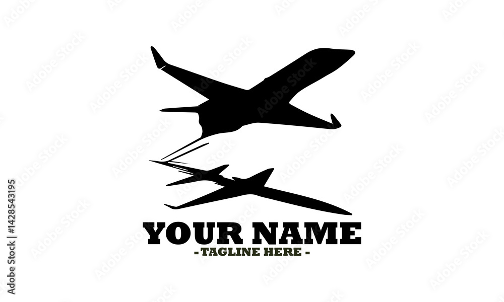 illustration of a modern private jet ascending with stylized motion ...