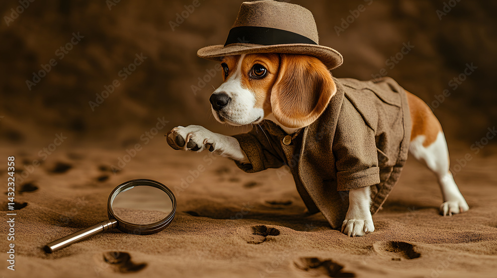 Detective Beagle in Pursuit: A smart beagle transforms into a classic ...