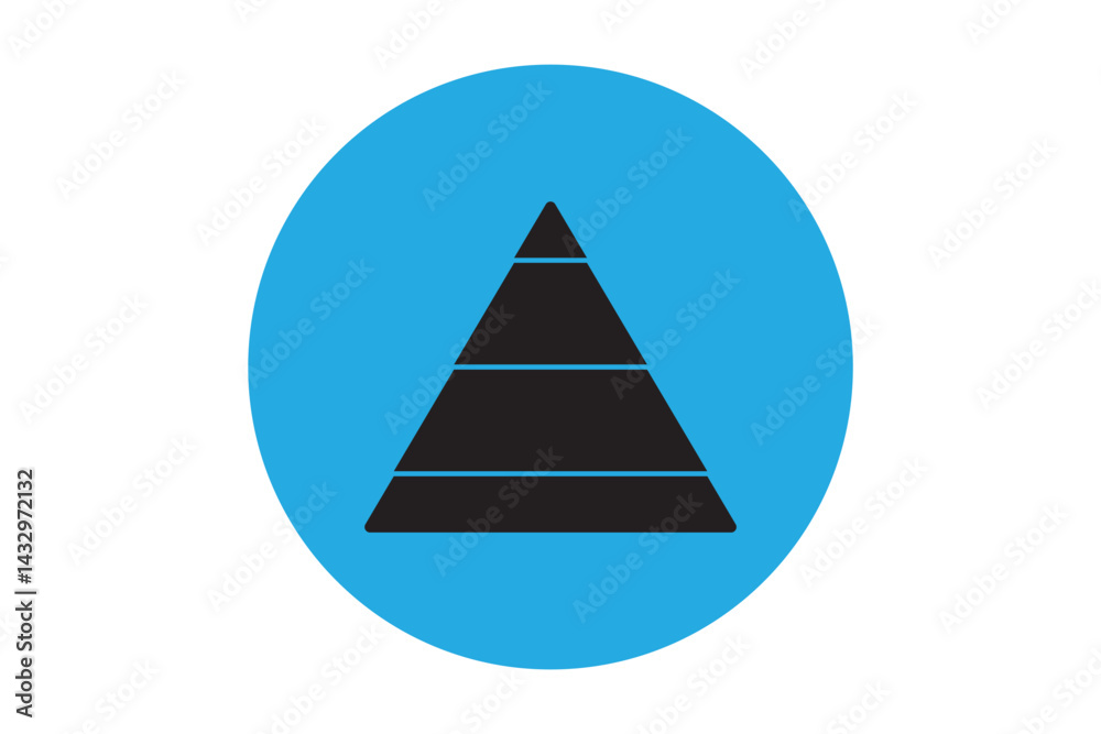 Levels of triangular pyramid. Triangle pyramid chart. Maslow layer ...