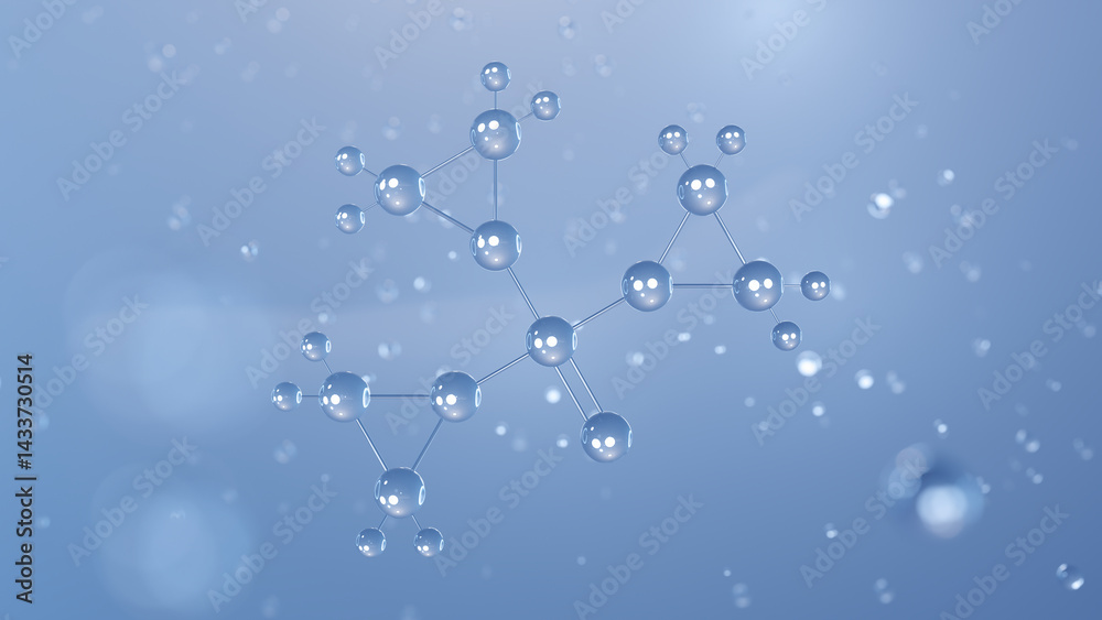 thiotepa molecular structure, 3d model molecule, alkylating agent ...