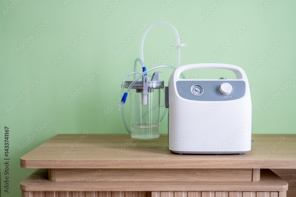 Portable Phlegm Suction, Sputum suction machine from a tube in the ...