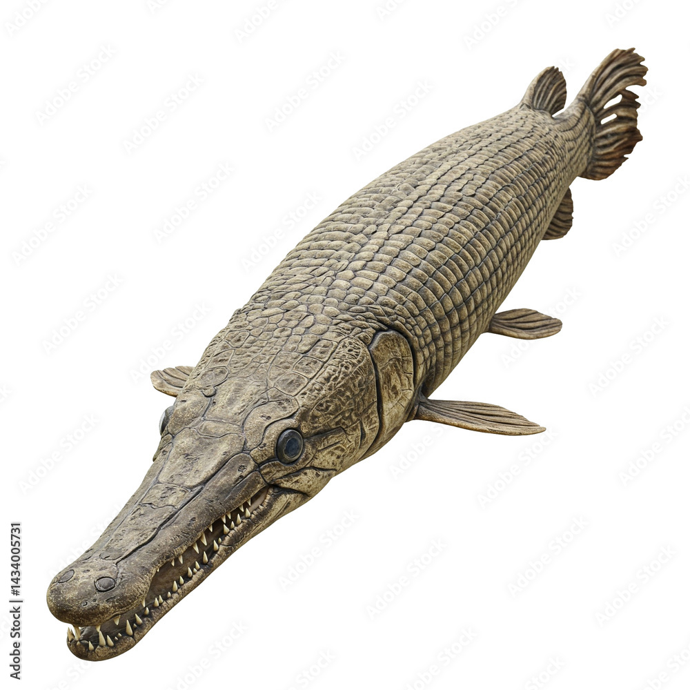 Ancient Alligator Gar - Living Fossil Fish with Armored Scales ...