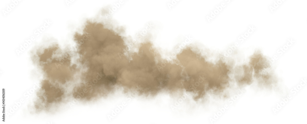 Sand dust smog floating cutout transparent backgrounds 3d illustrations ...