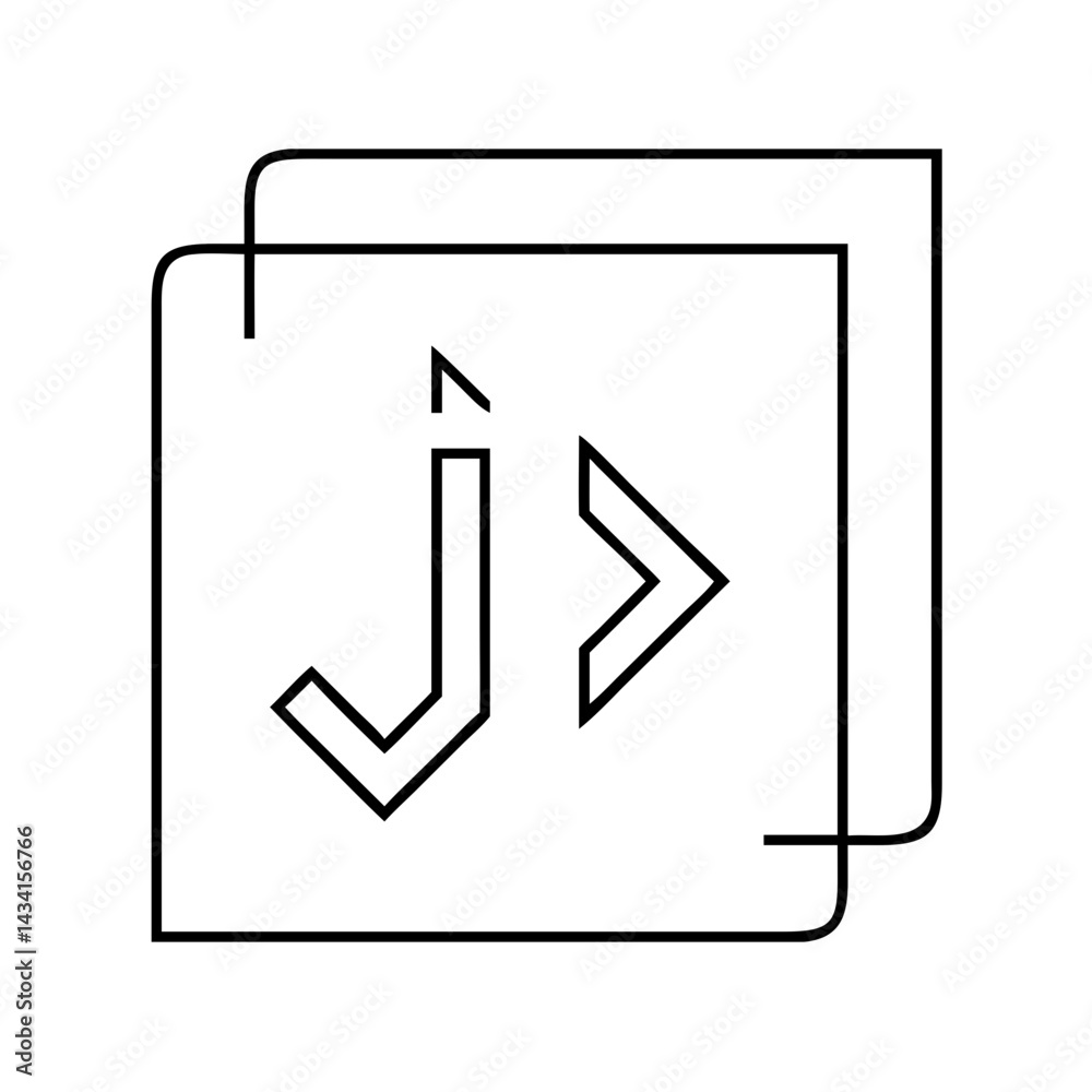 intellij icon, intellij line art - simple line art of intellij, perfect ...