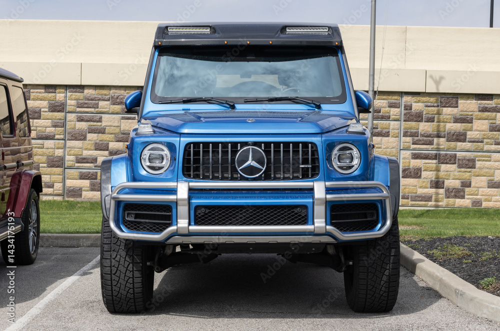 Mercedes-Benz G-Class G 63 AMG display. Mercedes offers the G63 with a ...