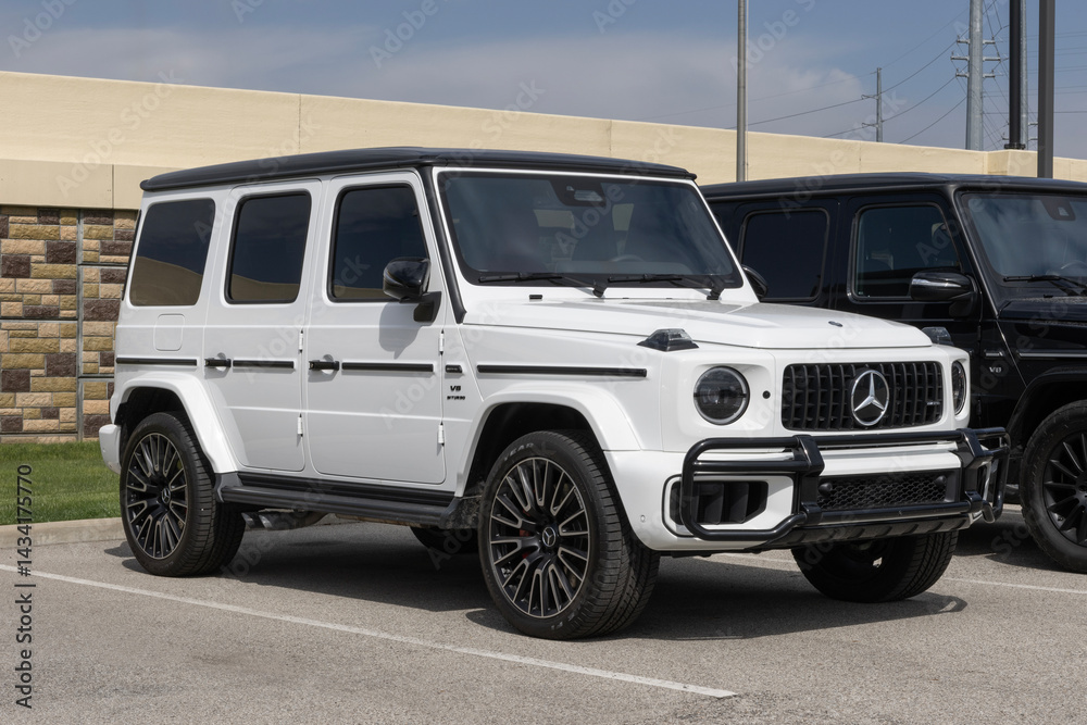 Mercedes-Benz G-Class G 63 AMG display. Mercedes offers the G63 with a ...