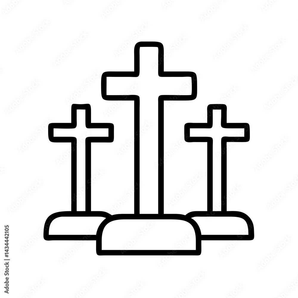 Christian crosses vector illustration religious symbol faith sign ...