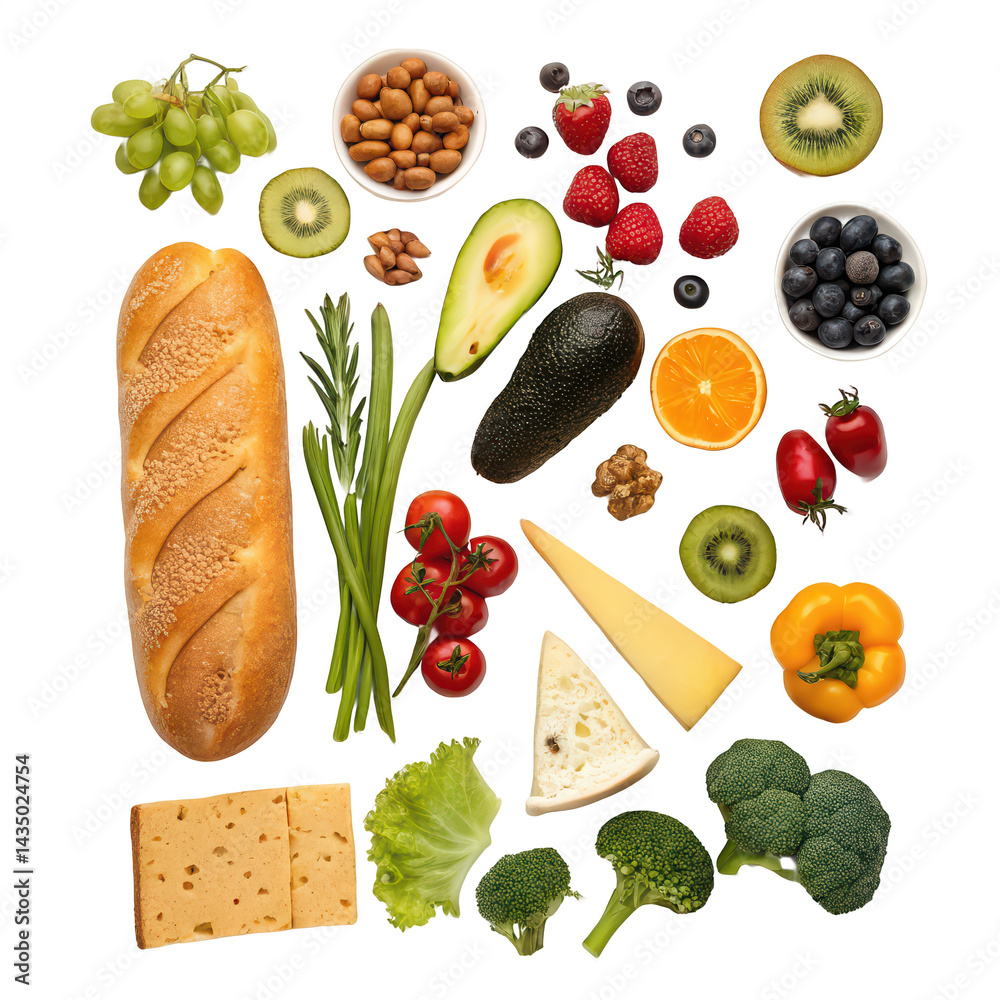 assorted group of different foods png food assortment png mixed dishes ...