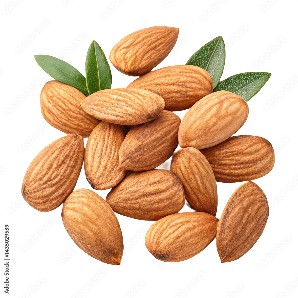 Stock-Foto „bunch of almonds png almond cluster png shelled almonds png ...