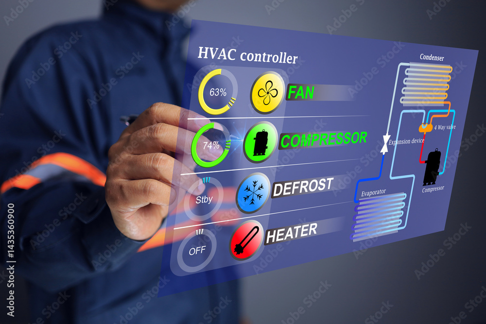 Engineer control air condition in the building through HVAC virtual ...