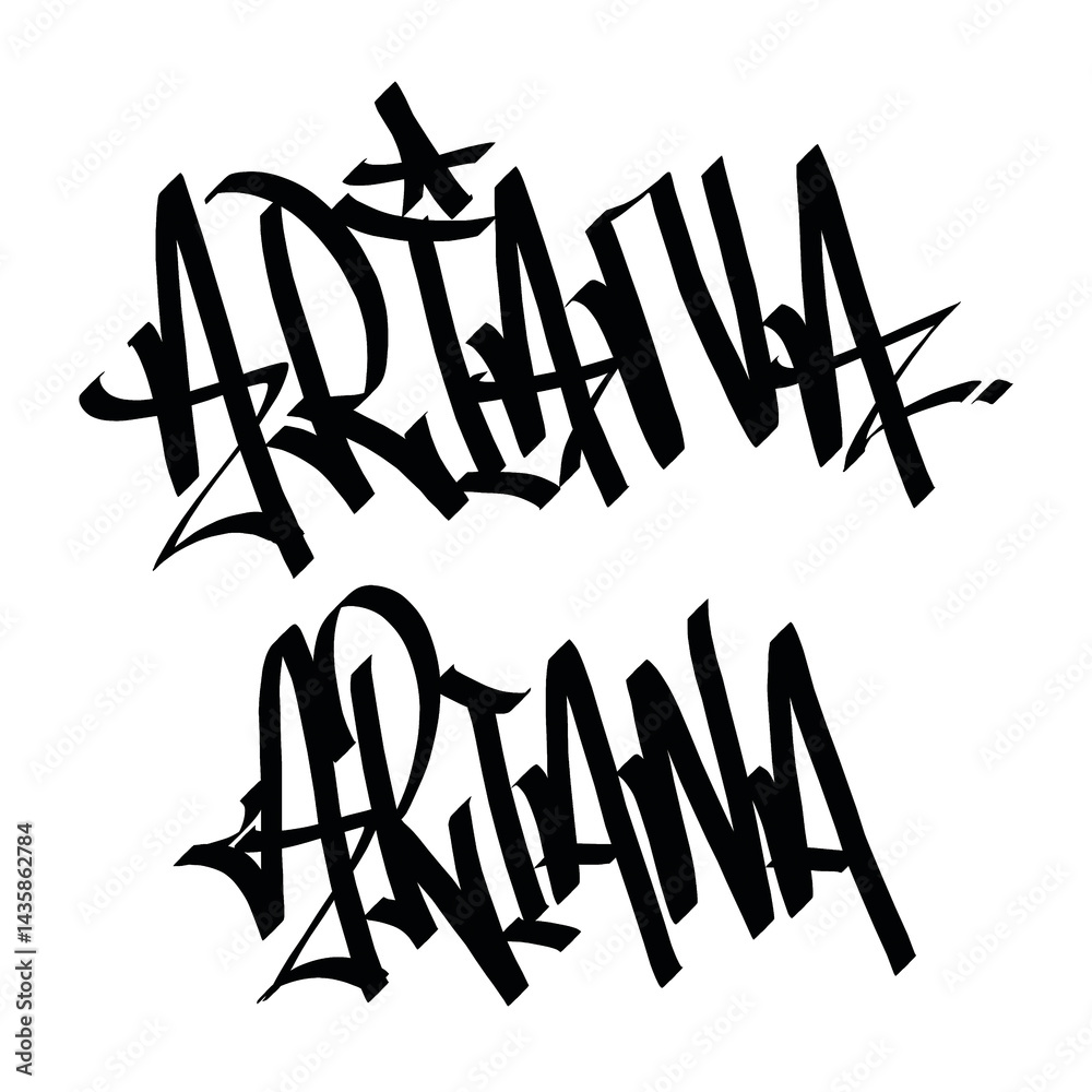 Ariana holy name list meaning baptism bible christian religius graffiti ...