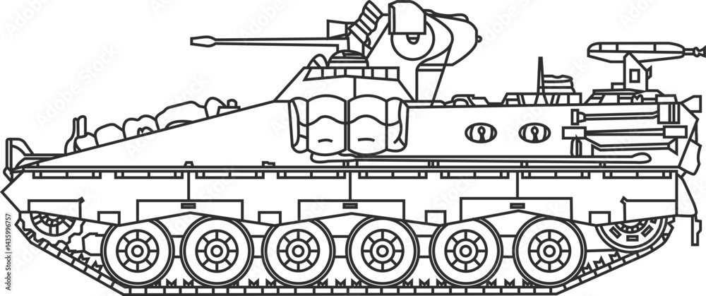 Icon of the German tracked infantry fighting vehicle Marder, an early ...