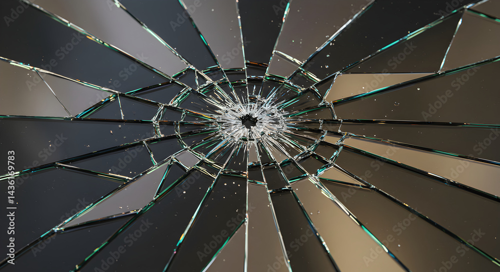 Shattered Reflections A Study Of Broken Glass And Radial Fracture ...