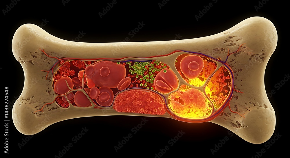 Cross-Sectional Visualization of Bone Marrow Components and Cellular ...