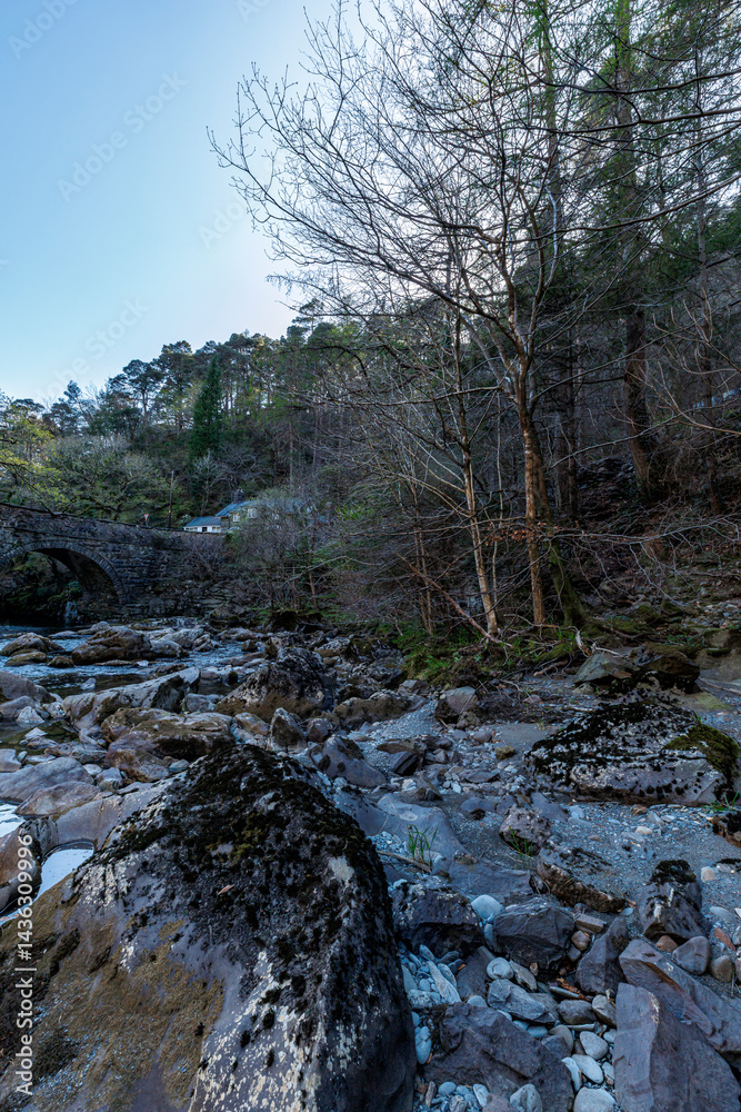Aber Glaslyn Pass, Beddgelert, snowdonia national Park Stock Photo ...