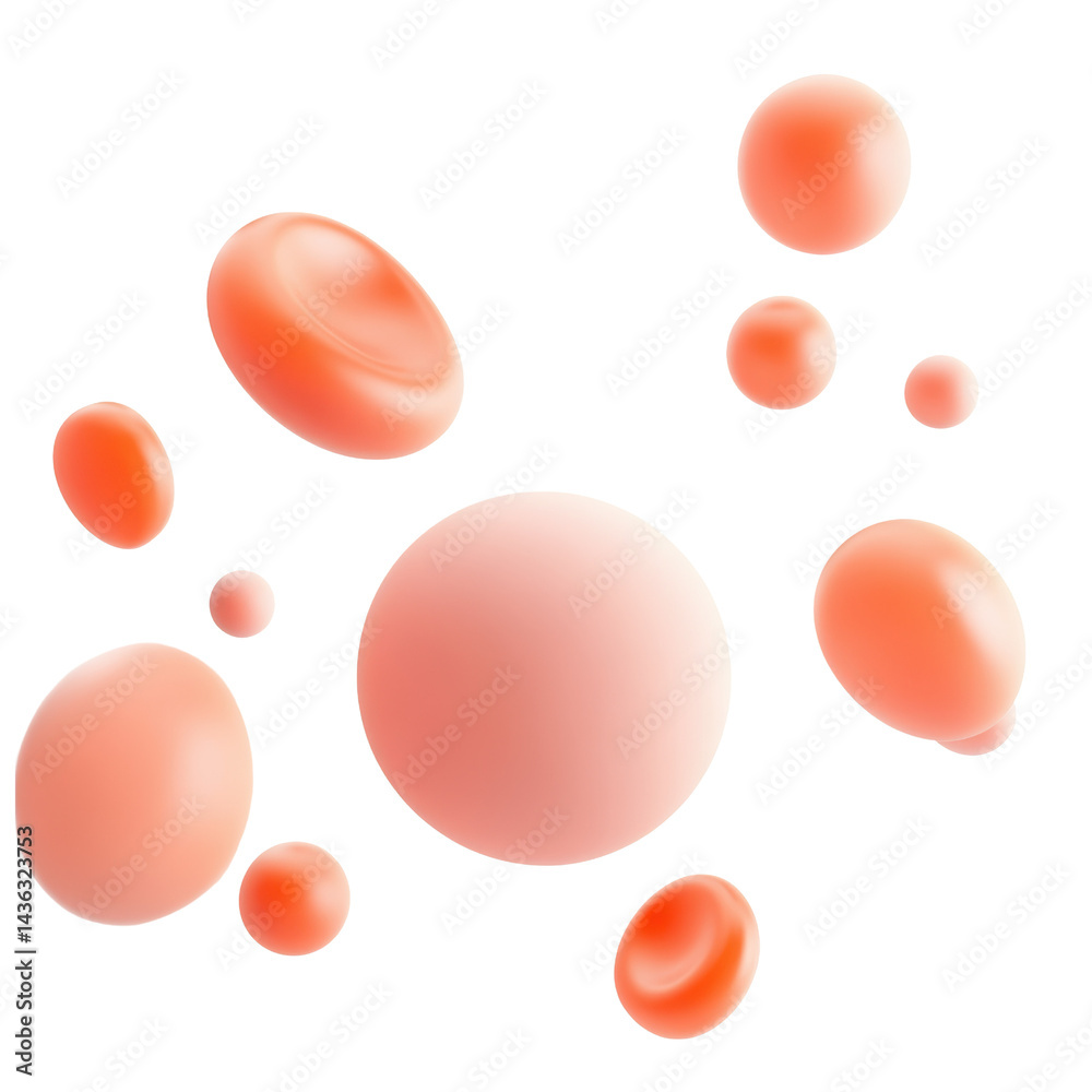 Abstract Blood Cell Anatomy: A visually striking medical illustration ...
