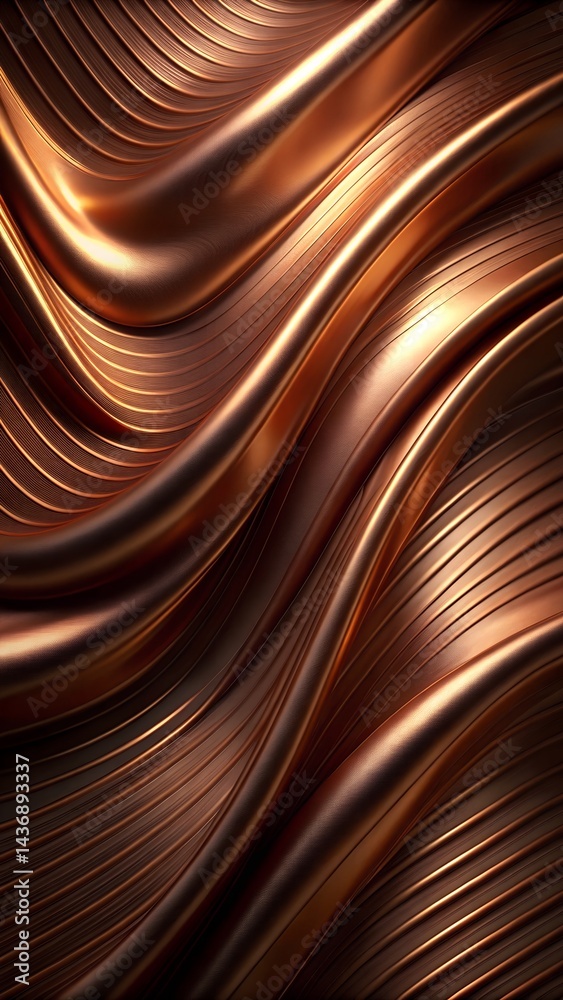polished shiny glossy brown metallic vertical background 9x16 clean ...