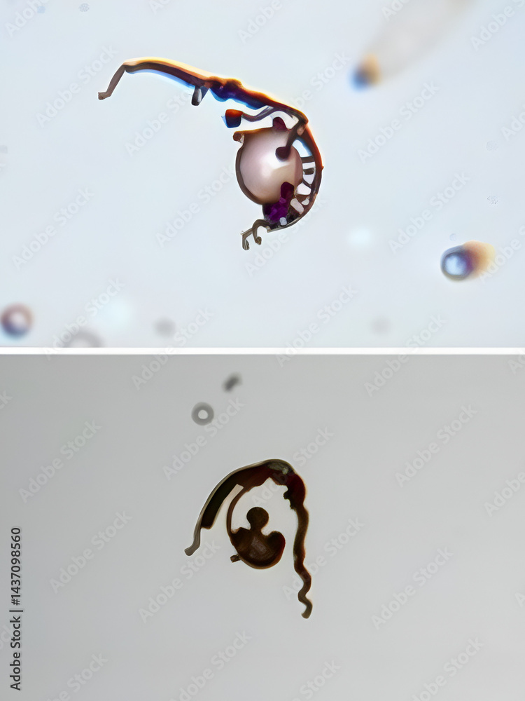 Stool Parasite Exam Microscopy: Close-Up Images of Intestinal Parasites ...