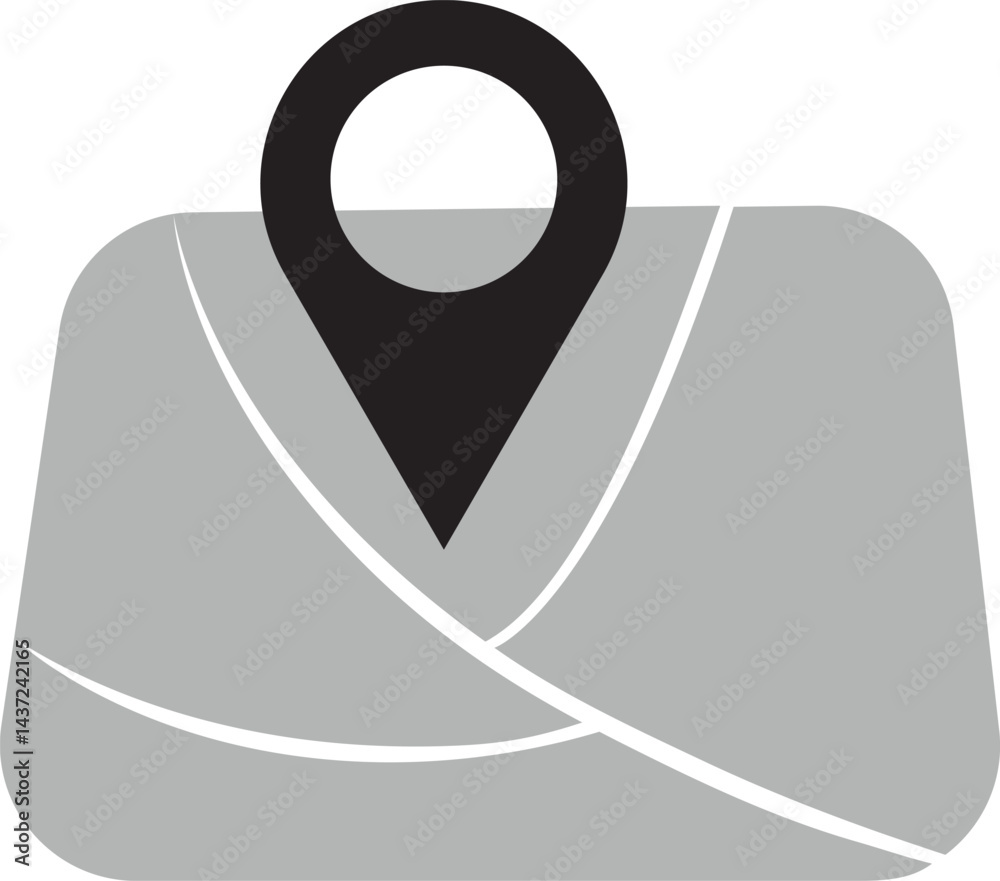 location pin, black map pin, GPS icon, map marker, location icon, pin ...