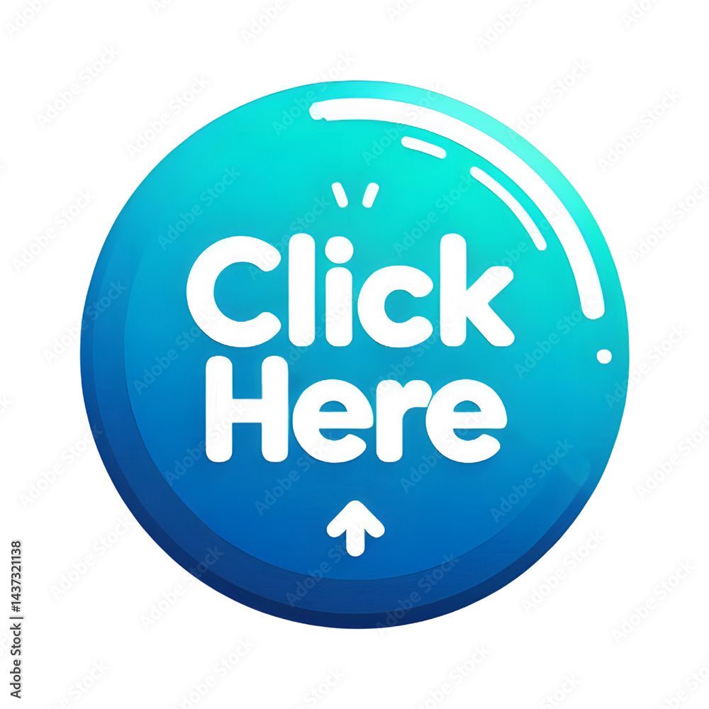 Click here button png graphic call to action button ui element for website on transparent ...