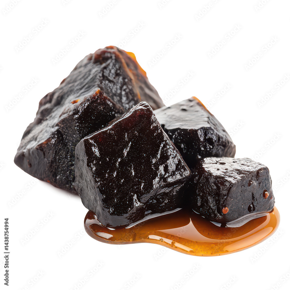 Photo Stock Shilajit resin isolated on white background png shilajit ...