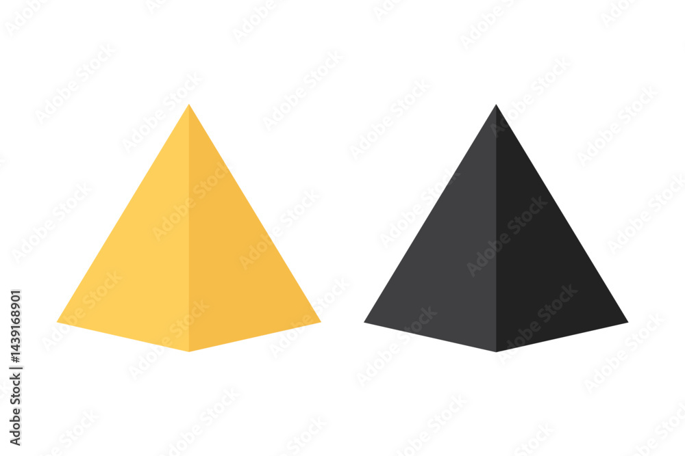 Colored levels of triangular pyramid. Maslow hierarchy of needs ...