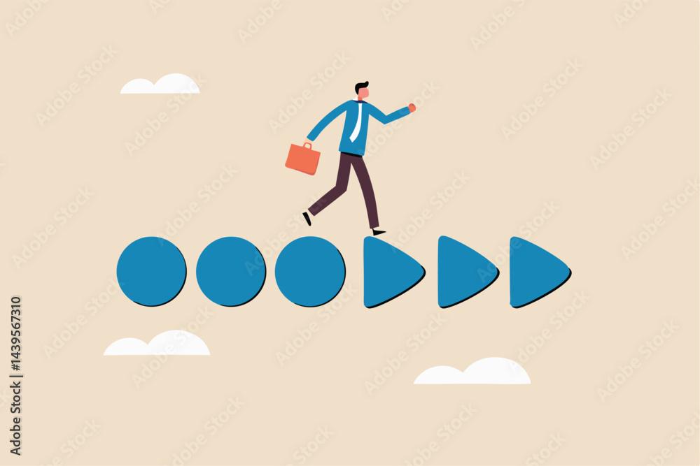 Business transformation change or develop into new company, improvement ...