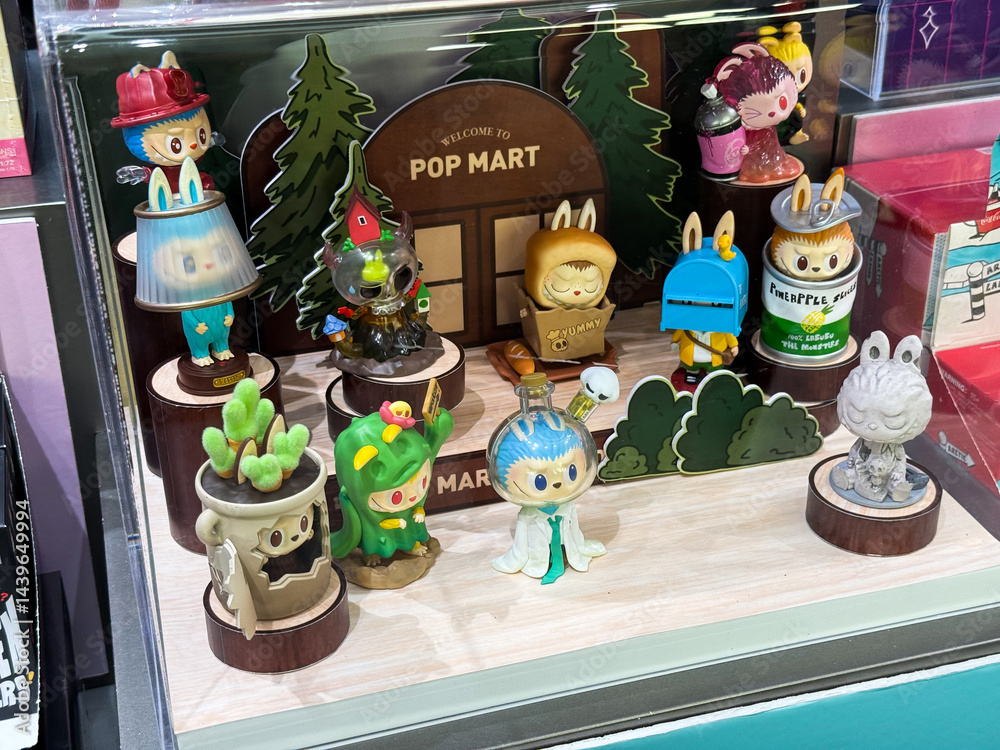 Tokyo, Japan - April 26, 2025: Labubu at pop mart store in Harajuku ...