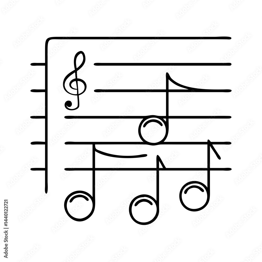 Vektor music notes for music teacher icon, music notes for music ...