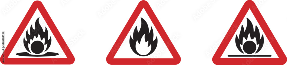 Image vectorielle Stock Hazard sign oxidizing gas with red rhombus ...