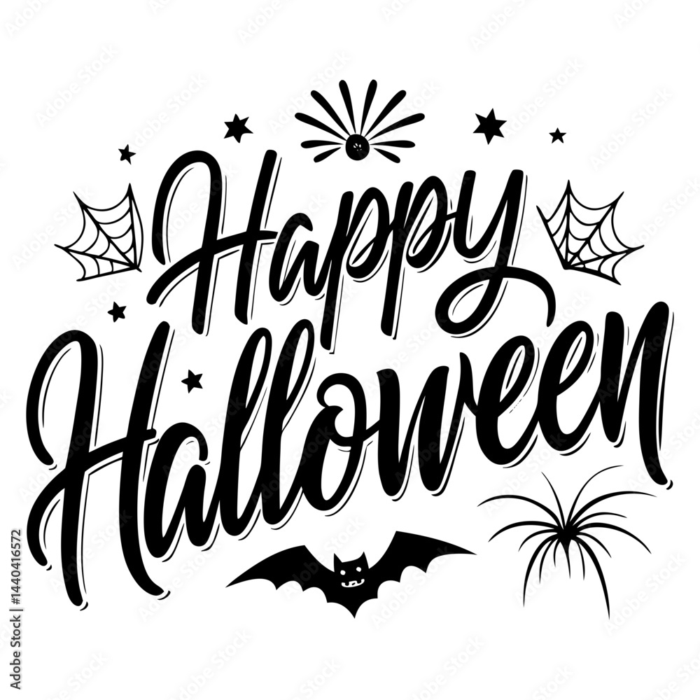 Download Signature Script Font "Happy Halloween" Svg File For Design. の ...