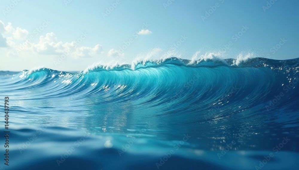 Subtle wave texture forming a calming, looping ocean scene , backdrop ...