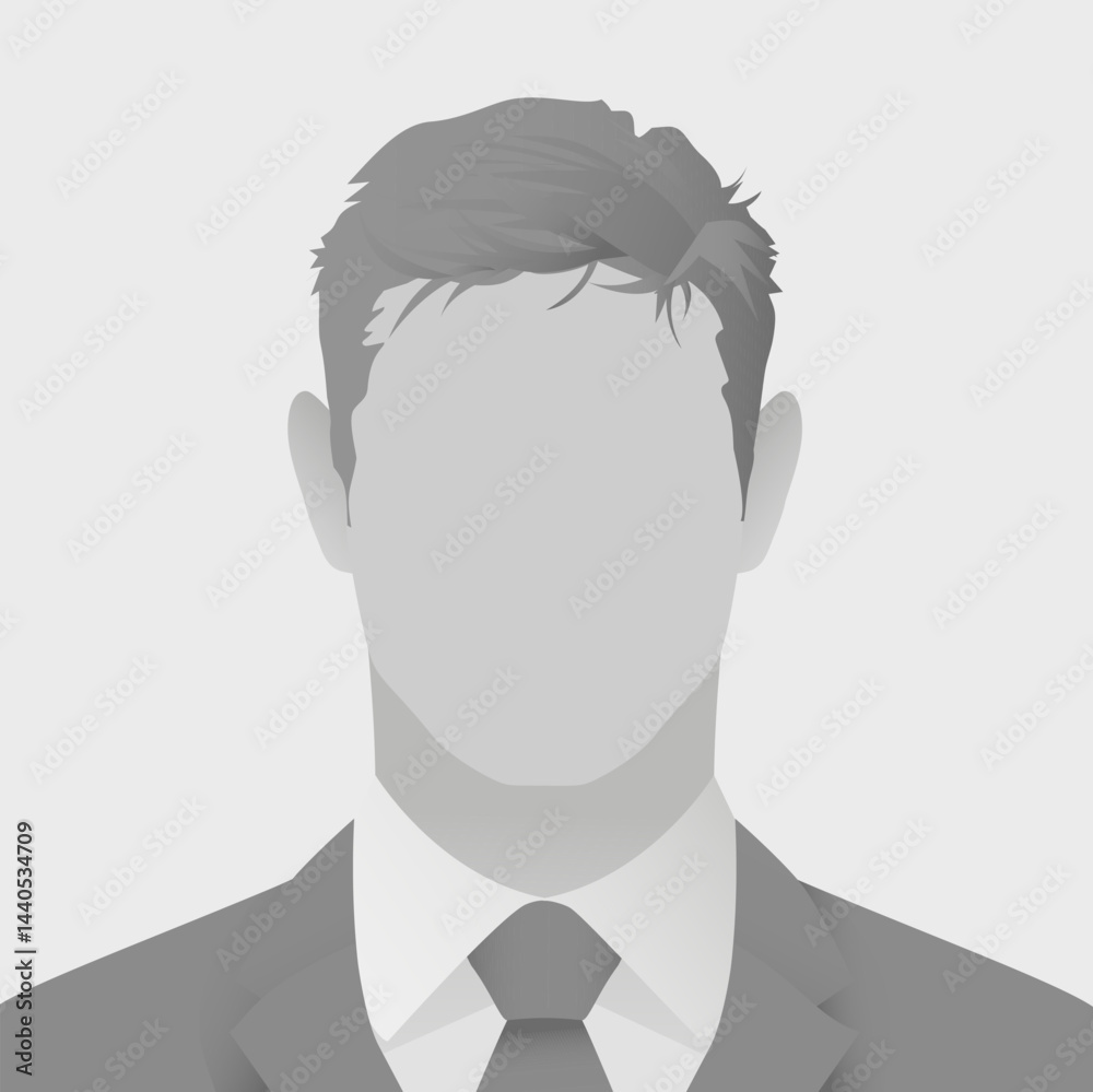 Gray avatar default photo placeholder silhouette of faceless ...