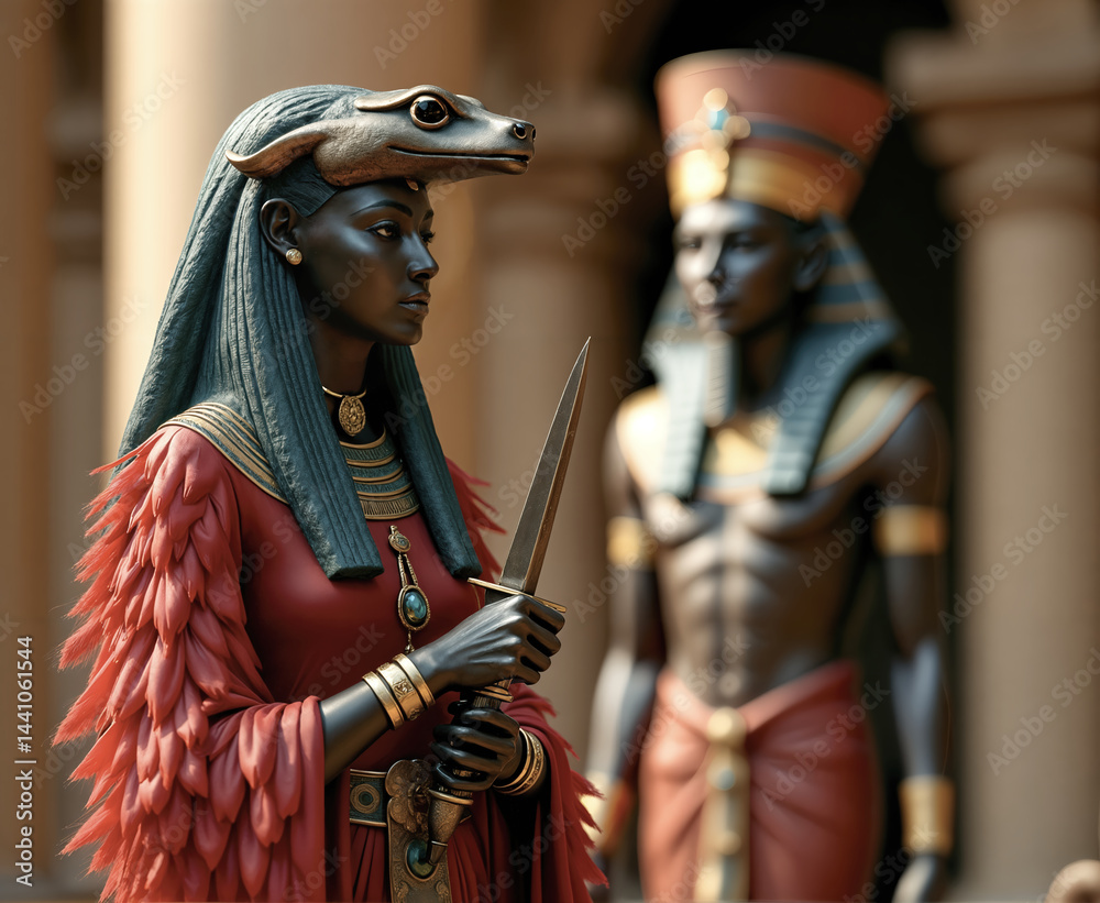 Wadjet, the ancient Egyptian cobra goddess, symbolized protection ...