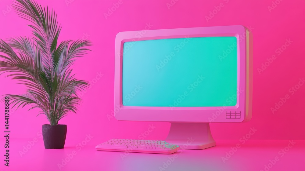 Retro old computer user interface,Pink Y2K computer window page and ...