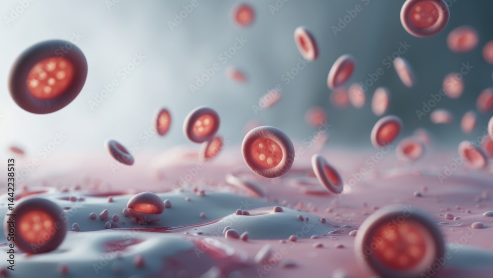 Stage of ring form Plasmodium blood parasite within red blood cells ...